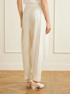 Sharon Wauchob Clio Belted Wool Tailored Pants