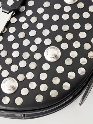 Polo Ralph Lauren Studded Leather Shoulder Bag