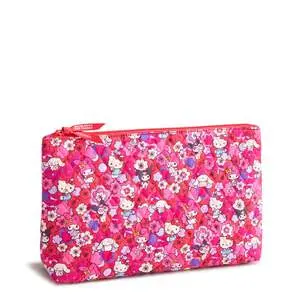 VERA BRADLEY Hello Kitty® And Friends Large Pouch In Hello Kitty Hello Floral - Pink