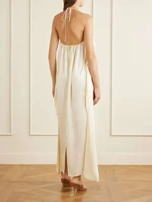 Sharon Wauchob Edita' Silk Maxi Dress - Cream