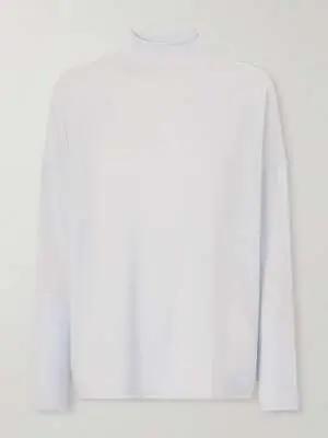 ALLUDE Cashmere Turtleneck Sweater - Blue