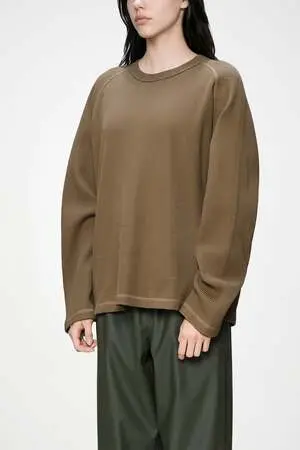 Rains Waffle Long Sleeve T-shirt - Splinter