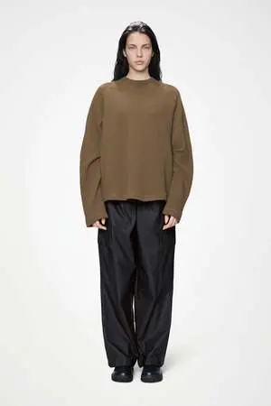 Rains Waffle Long Sleeve T-shirt - Splinter