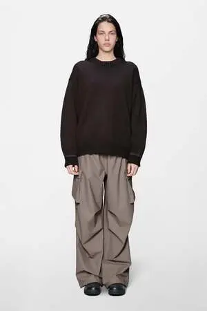 Rains Sowa Knit Crew Neck Pullover - Black