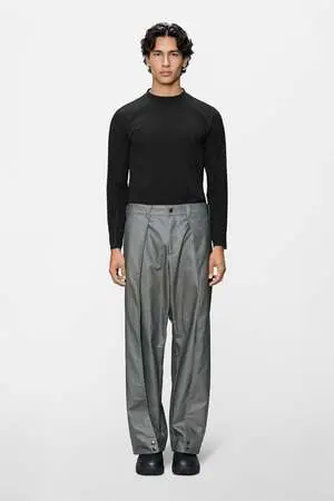 Rains Heavy Woven Pants Wide - Asphalt