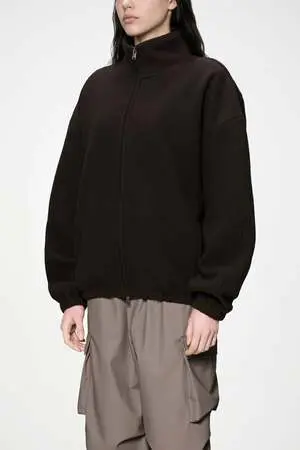 Rains Fleece Zip Jacket - Bark