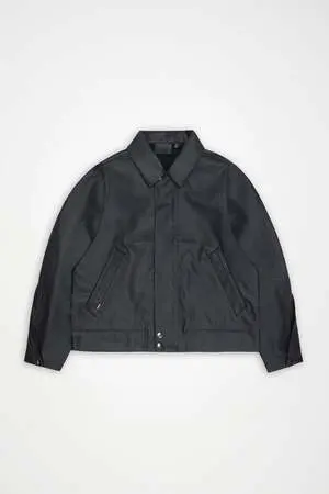 Rains Heavy Woven Overshirt - Black
