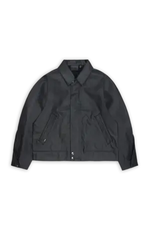 Rains Heavy Woven Overshirt - Black