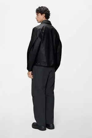 Rains Heavy Woven Overshirt - Black