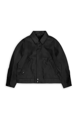 Rains Heavy Woven Overshirt - Black