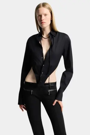 Dsquared2 Deep Cut Shirt - Black