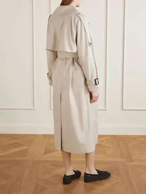 Max Mara Cotton-blend Twill Trench Coat