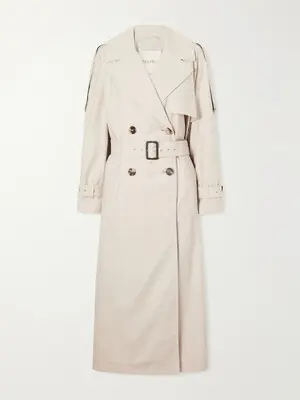 Max Mara Cotton-blend Twill Trench-coat - Neutrals