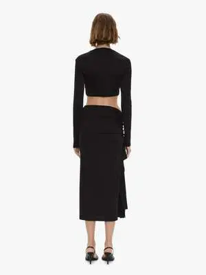 Christopher Esber Droplet Crystal Pendant Long Sleeve Top