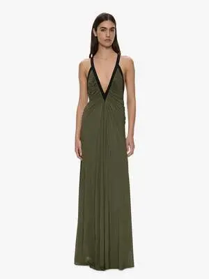Christopher Esber Suspended Jersey Outline Maxi Dress