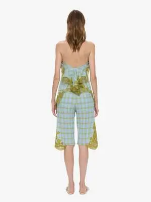 Christopher Esber Maya Embroidered Handkerchief Shorts