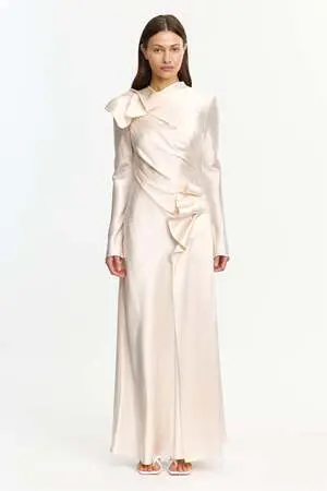 Acler Ramwark Maxi Dress - Pearl