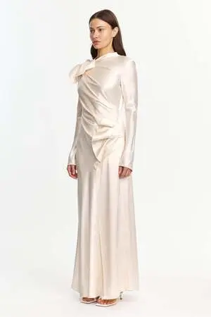 Acler Ramwark Maxi Dress In Satin