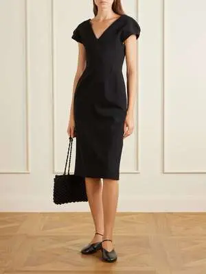 JIL SANDER Wool Midi Dress