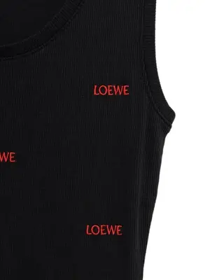 Loewe Logo Cotton Tank Top
