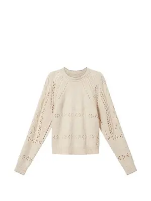 MARANT ETOILE Luce Wool And Cotton Sweater - Beige