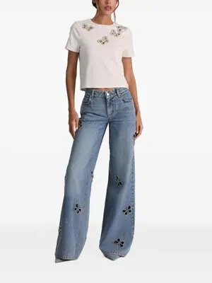 Alice + Olivia Cutout Denim Jeans