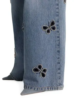 Alice + Olivia Cutout Denim Jeans