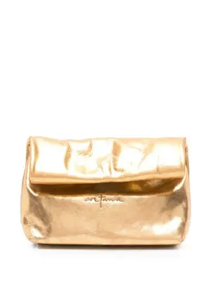 CORTANA Delhi Small Leather Clutch - Gold