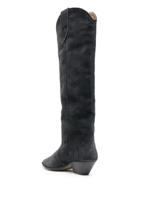 Isabel Marant Étoile Denvee Suede Leather Boots - Black