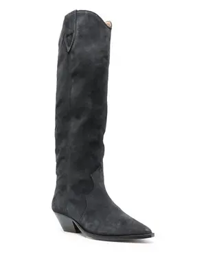 Isabel Marant Étoile Denvee Suede Leather Boots - Black