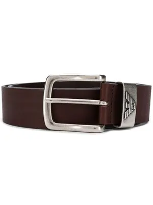 Emporio Armani Leather Belt - Brown