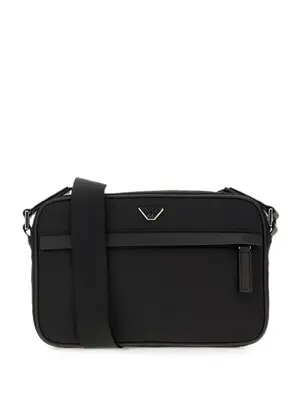 Emporio Armani Logo Crossbody Bag - Black