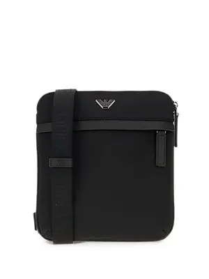 Emporio Armani Logo Crossbody Bag - Black