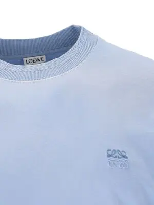 Loewe Anagram Cotton T-shirt - Blue