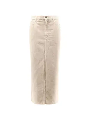 MARANT ETOILE Odalie Cotton And Linen Skirt - Beige