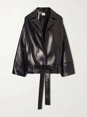 Khaite Alder Leather Jacket - Black