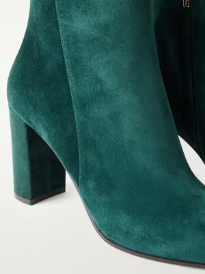 GIANVITO ROSSI Suede Ankle Boots - Green