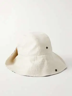 Burberry Checked Cotton-gabardine Sunhat
