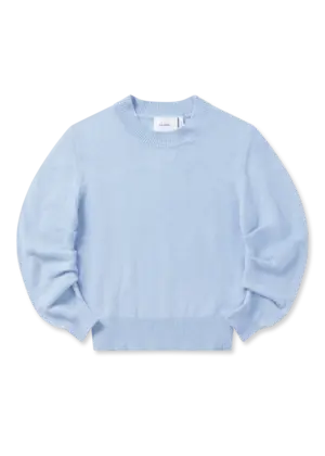 Axel Arigato Rina Gathered Sweater - Light Blue
