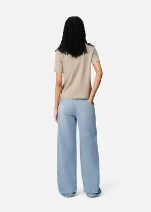 Axel Arigato Invert Relaxed Jeans In Light Wash Denim