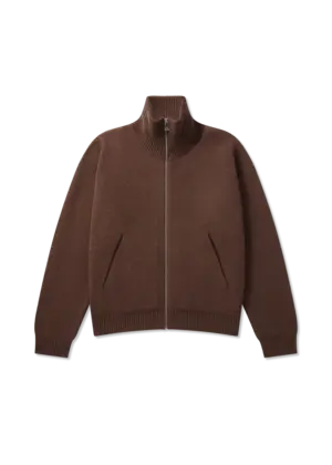 Axel Arigato Core Zip-up Sweater - Dark Brown