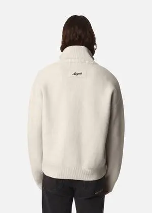 Axel Arigato Core Zip-up Sweater - Light Beige