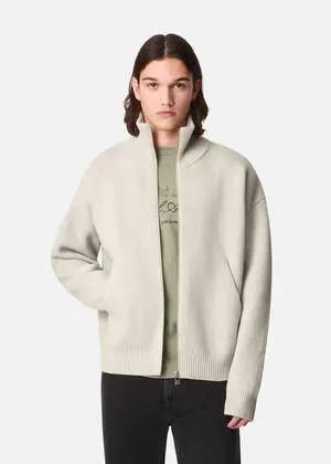 Axel Arigato Core Zip-up Sweater - Light Beige