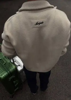 Axel Arigato Core Zip-up Sweater - Light Beige