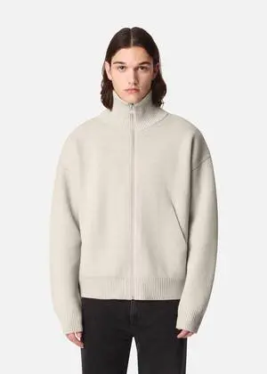 Axel Arigato Core Zip-up Sweater - Light Beige
