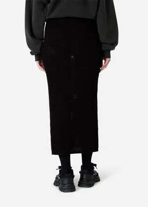 Axel Arigato Column Crochet Skirt - Black