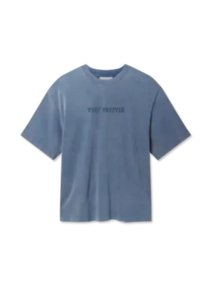 Axel Arigato Distort Washed T-shirt - Mid Blue