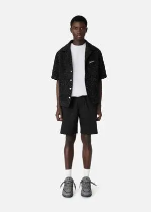 Axel Arigato Stitch Embroidered Cotton Shorts