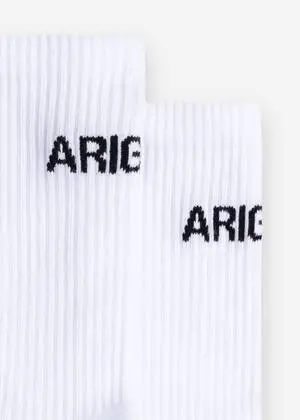 Axel Arigato Logo Crew Socks - White