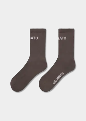 Axel Arigato Arigato Logo Tube Socks - Coffee Brown